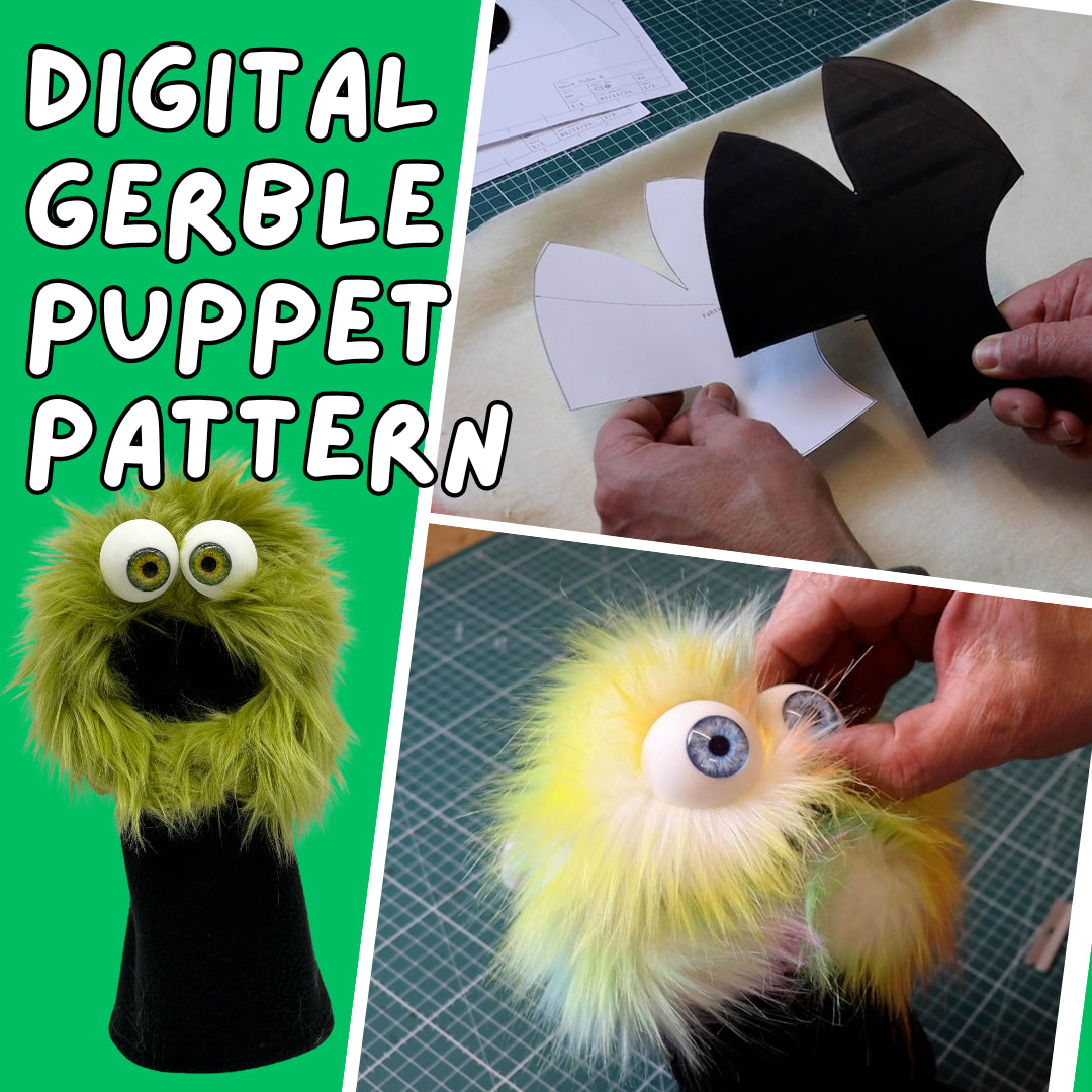 Digital Puppet Pattern 'GERBLE HAND PUPPET' - DIGITAL FILES