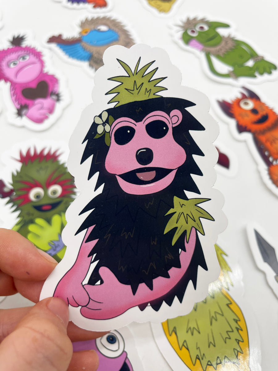 RFP#43 GLOSSY PUPPET STICKER - DOUGLAS