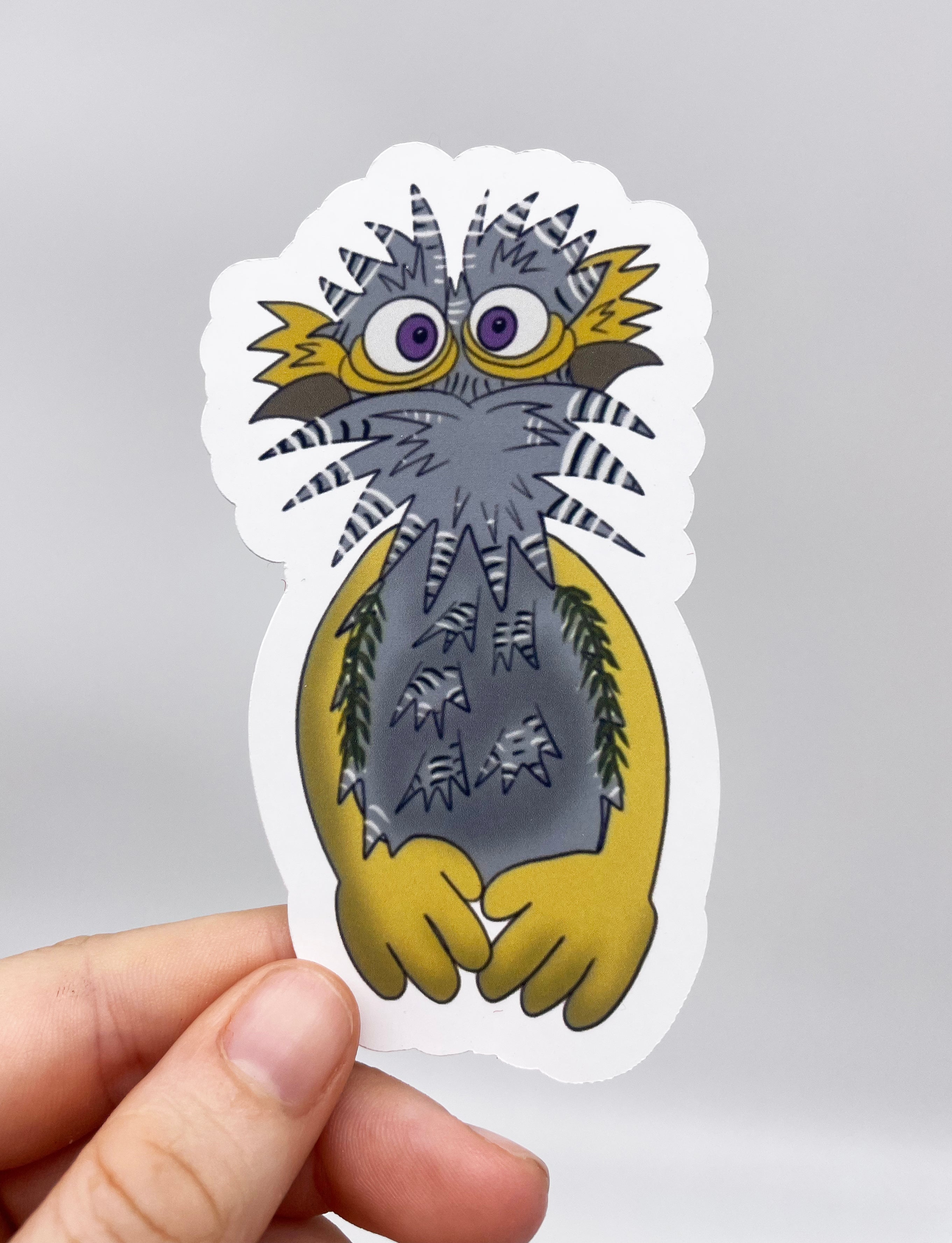 RFP#28 GLOSSY PUPPET STICKER - FERGUS