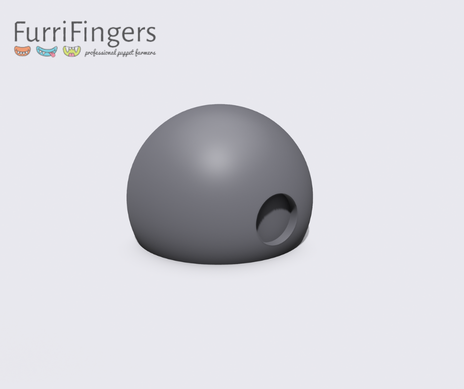3D Printed forward facing puppet eyes 40mm - DIGITAL FILES