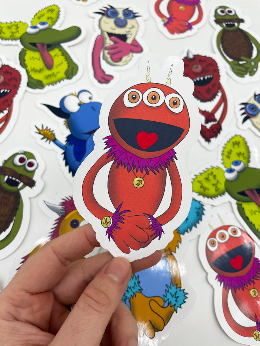 RFP#8 GLOSSY PUPPET STCIKER - FLEEB