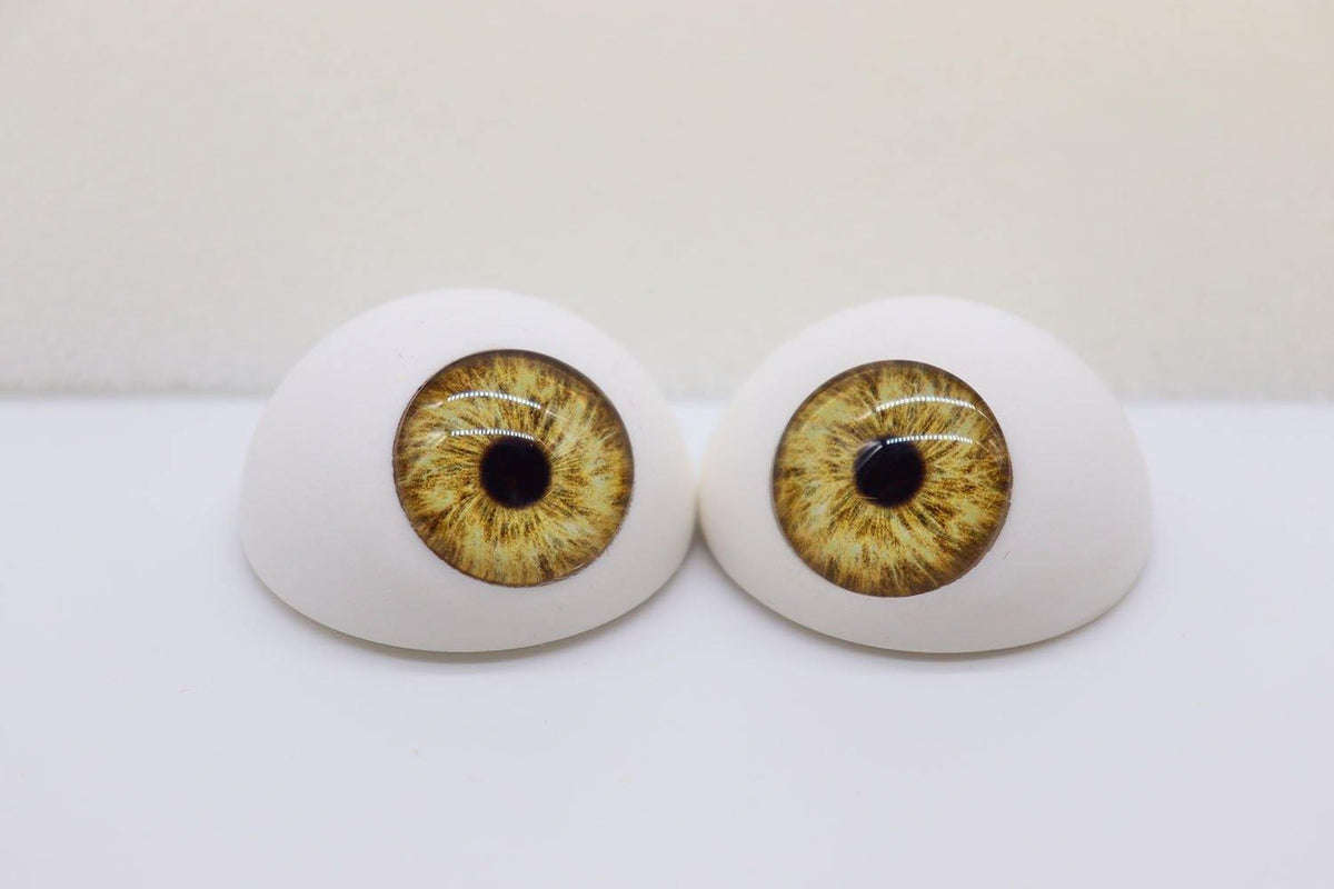 45mm Domed Puppet Eyes with Cabachon Iris - GOLD