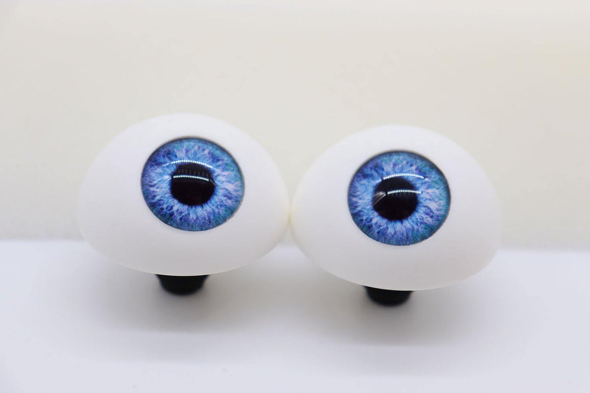 45mm Domed Puppet Eyes with Cabachon Iris - BLUE LAGOON