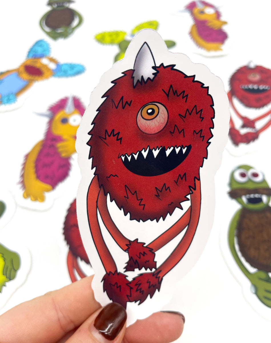 RFP#3 GLOSSY PUPPET STICKER - MUSTARD