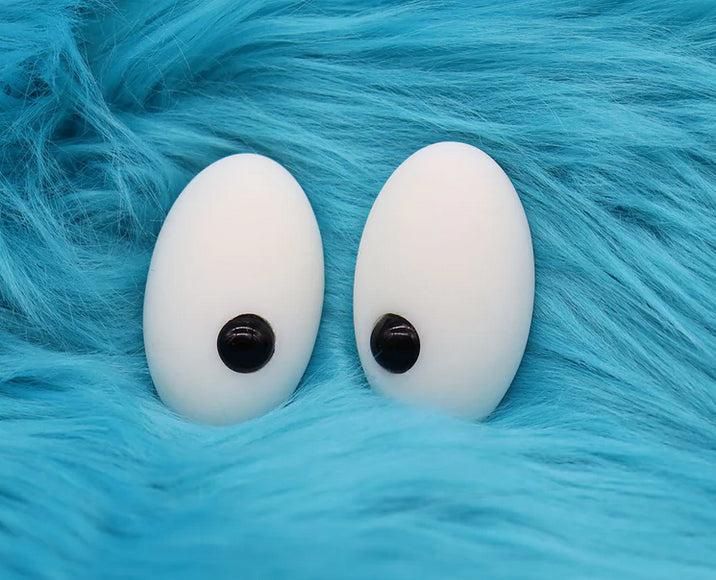 3D Printed 50mm Oval Puppet Eyes .stl file - DIGITAL FILES