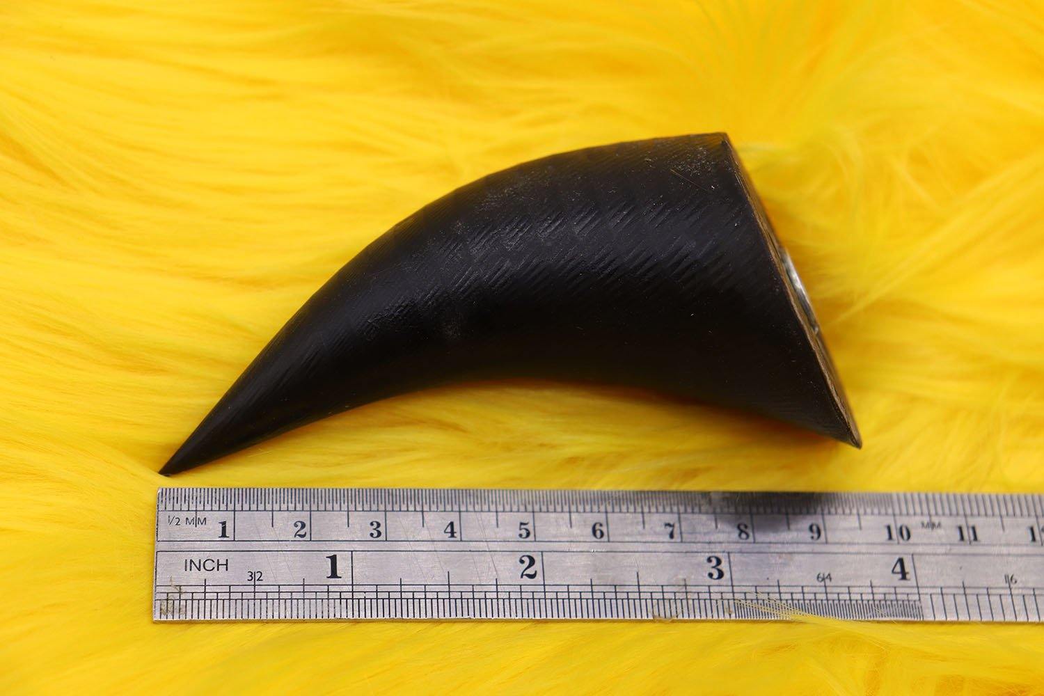 Black Curly Puppet Horns