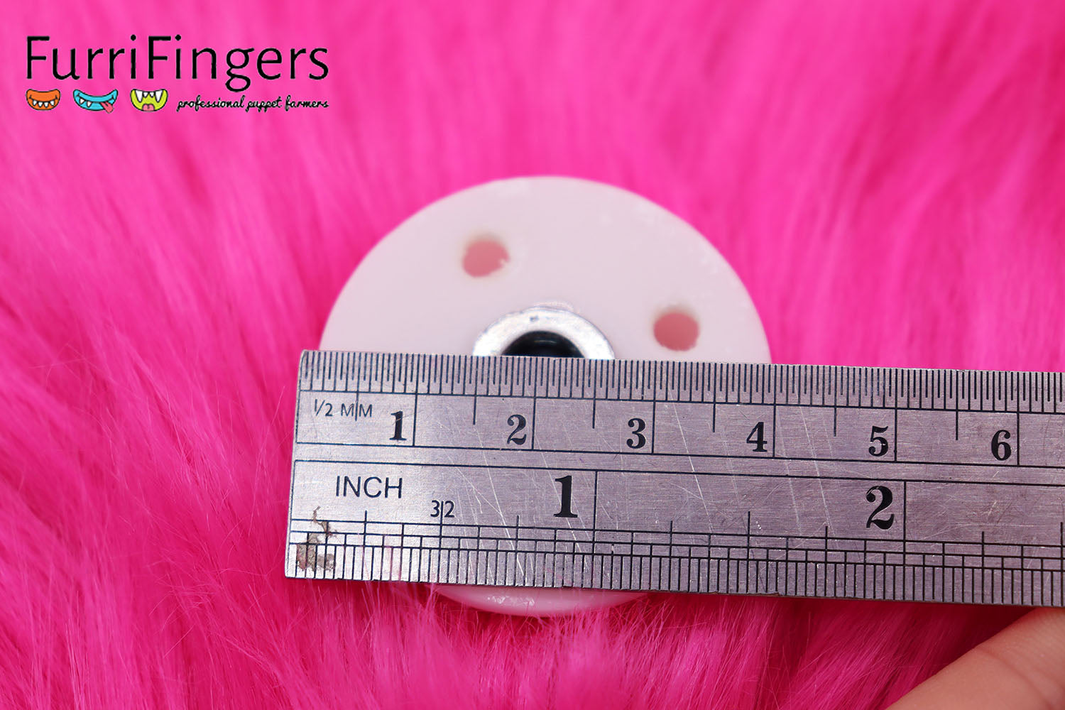 3D Printed 40mm Centred Puppet Eyes .stl file - DIGITAL FILES