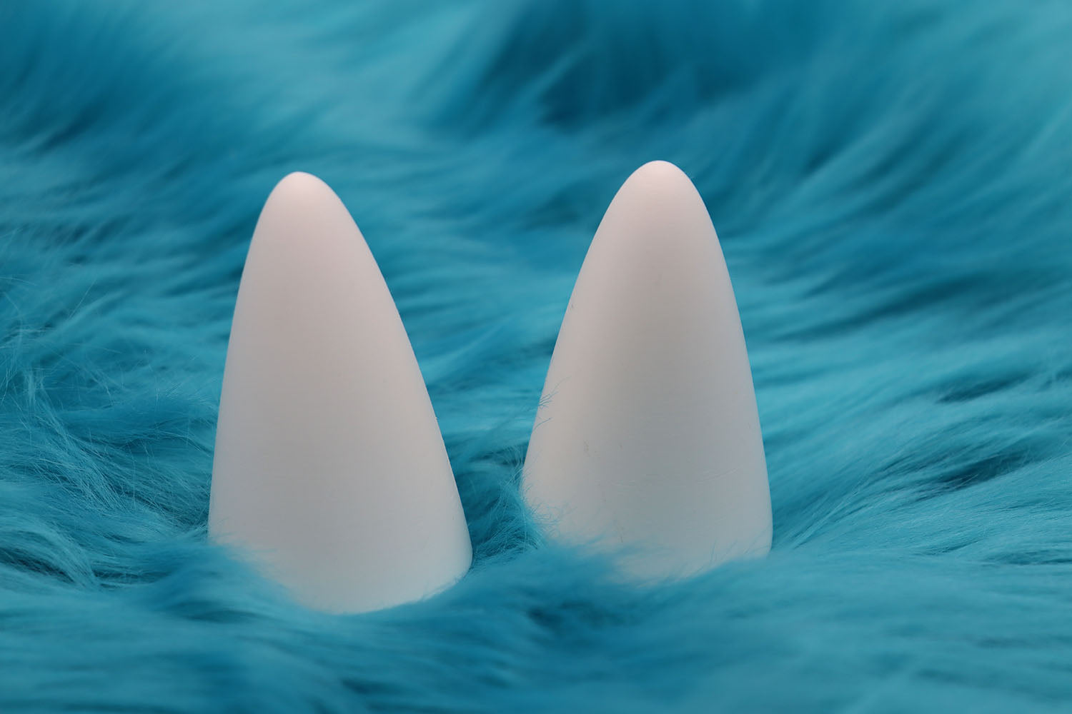 Flocked Rounded Puppet Horns